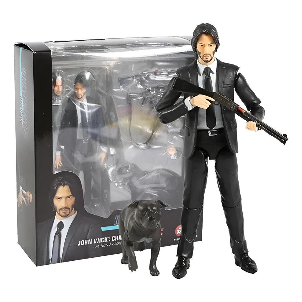 John Wick Chapter 2 Mafex Action Figure Keanu Reeves | Shopee Brasil