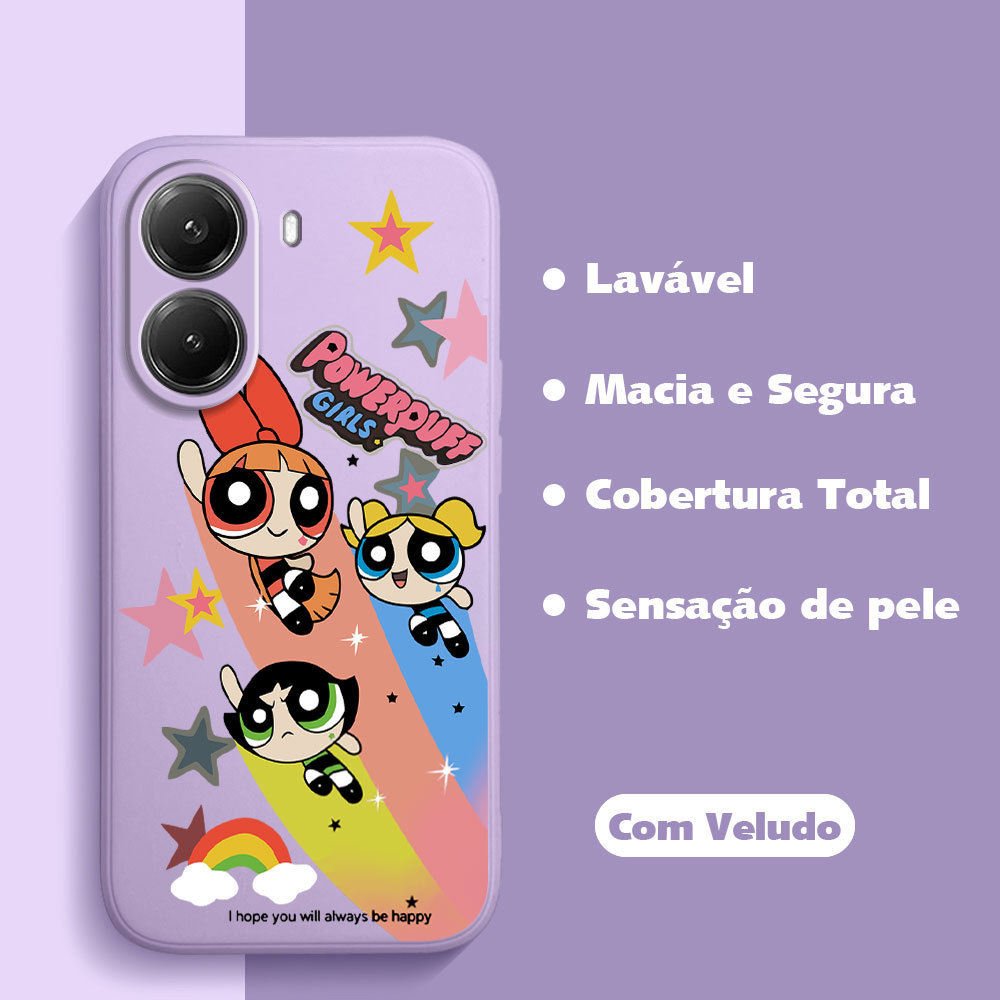 Capinha Para Xiaomi Poco X7 Pro 5G Capa De Luxo Liquid Silicone Celular ...