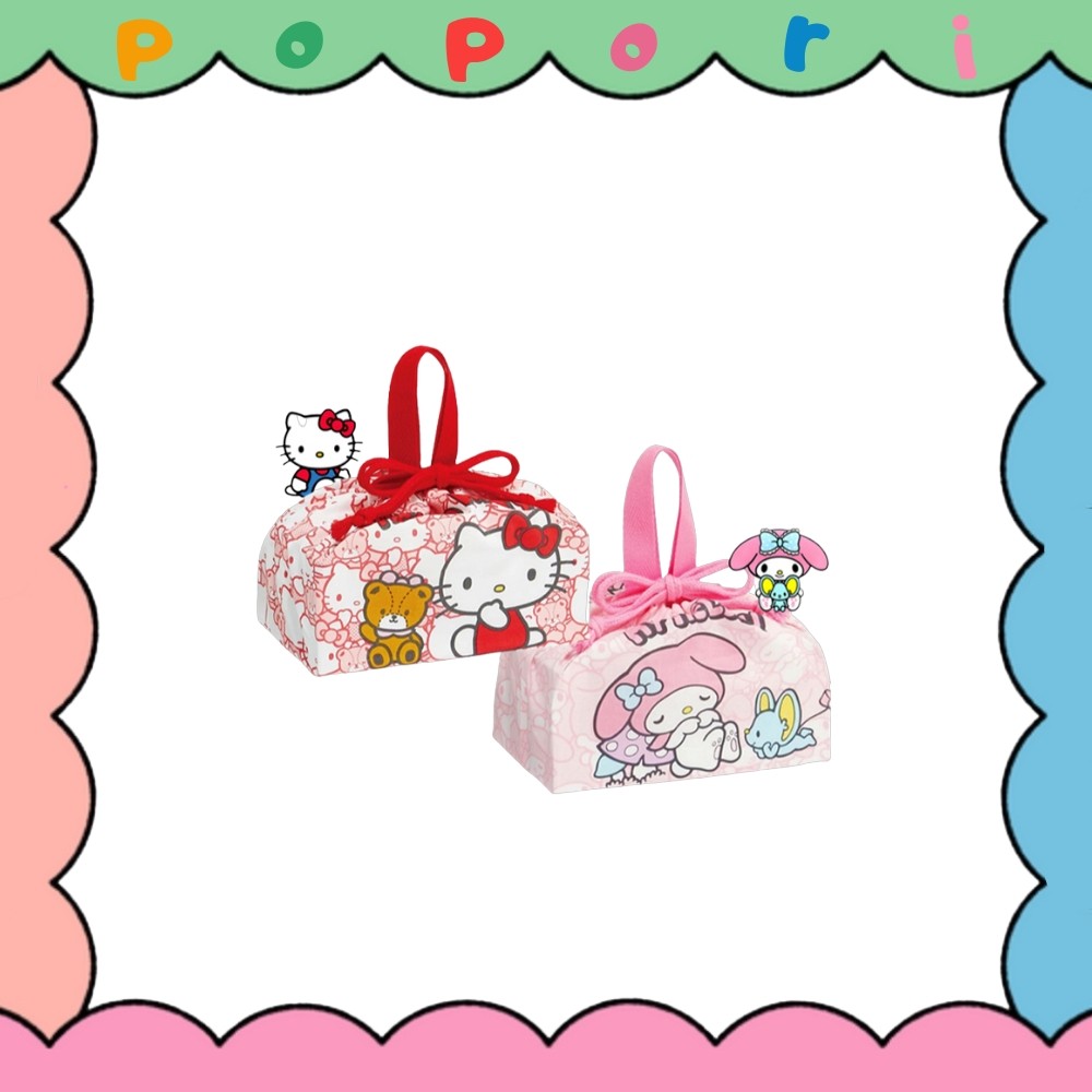 Saco Com Cordão Para Almoço KITTY/My Melody KB7 | Shopee Brasil