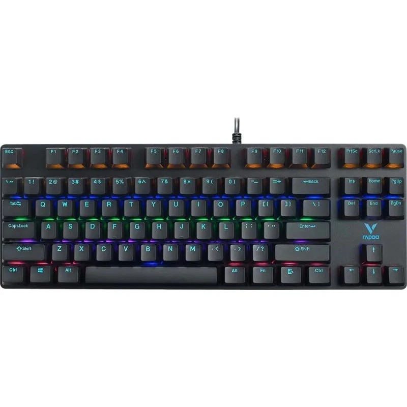Teclado Mecânico Gamer Rapoo V500PRO-87 Edição 2024 RGB TKL Switch ...