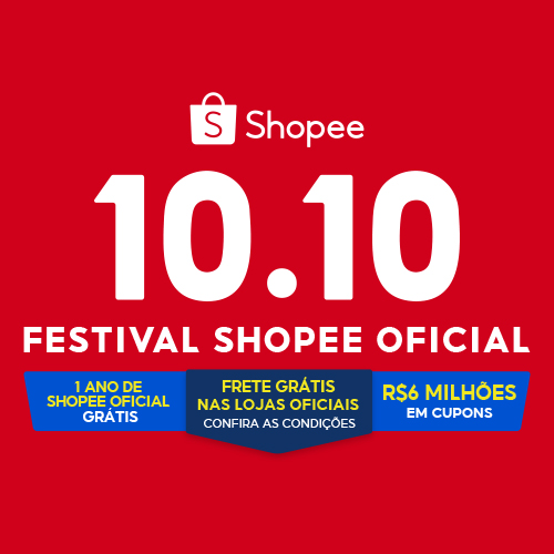 10.10 Festival Lojas Oficiais | R$8 Milhões em Cupons | Shopee 2024