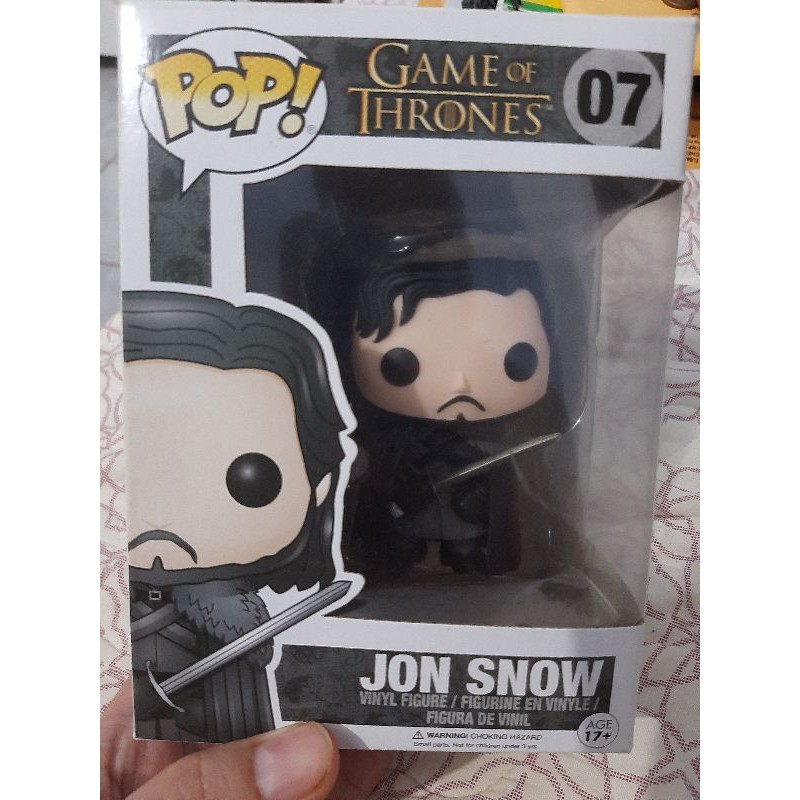 Funko Pop: Jon Snow 07 - Game Of Thrones. | Shopee Brasil
