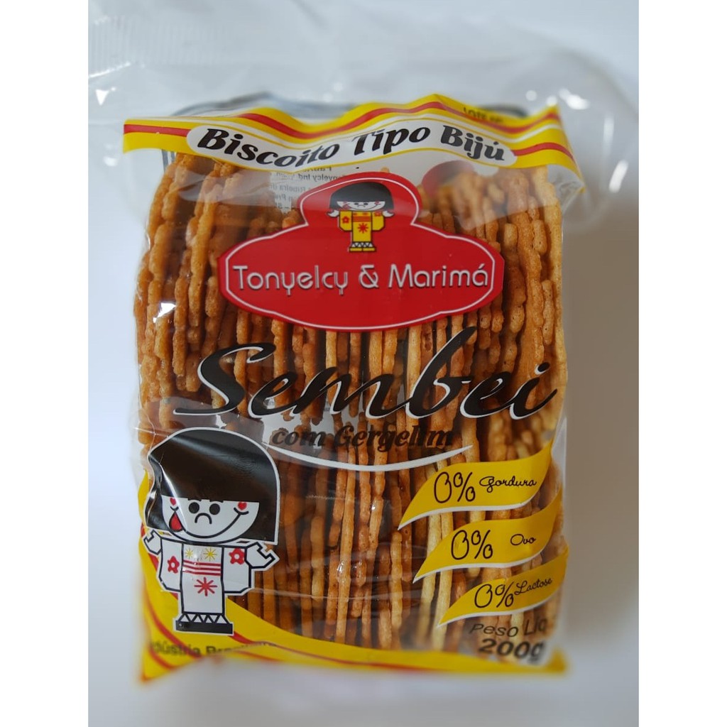 Biscoito Doce Tipo Biju Sembei Gergelim) | Shopee Brasil