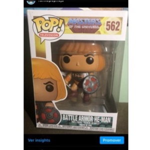 Funko Pop Masters Of The Universe- Battle Armor He-man #562 Original | Shopee Brasil