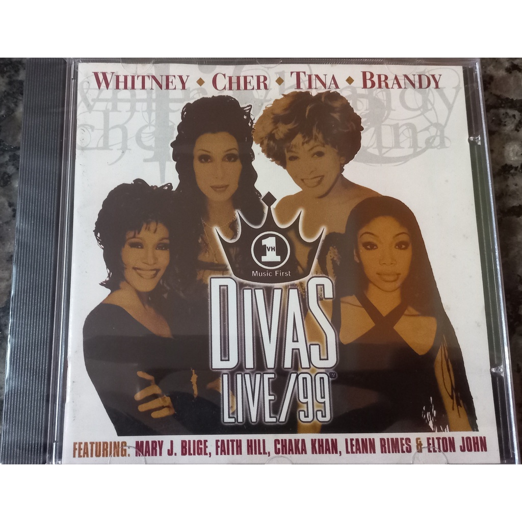 CD VH1 DIVAS LIVE / 99 - WHITNEY HOUSTON - CHER - TINA TURNER - BRANDY ...