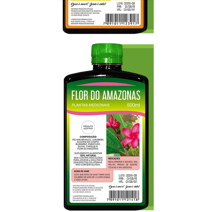 Cha flor do amazonas 500ml | Shopee Brasil