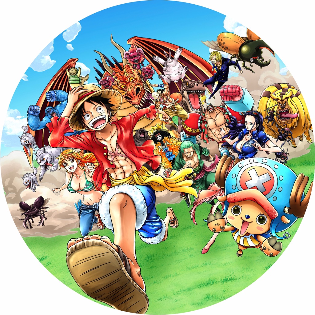 Painel Redondo Sublimado One Piece | Shopee Brasil