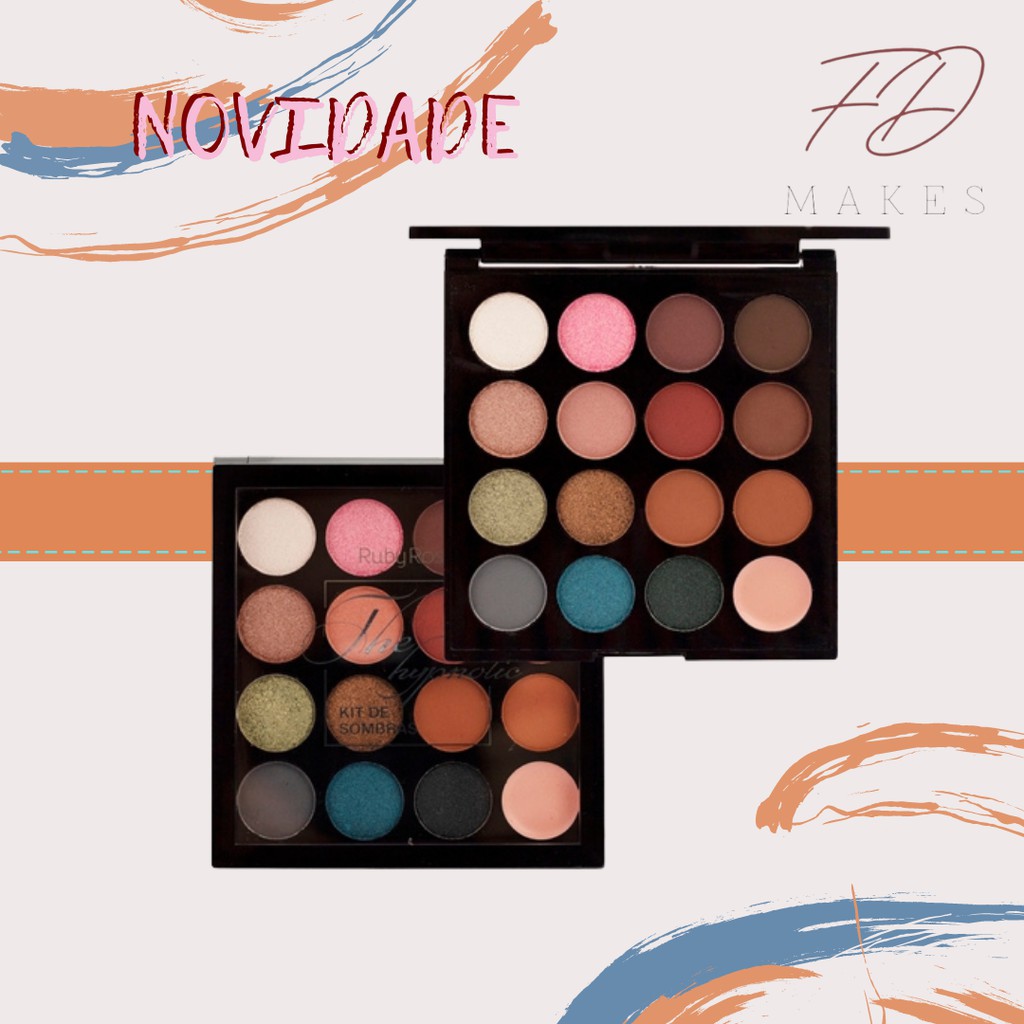 Paleta de sombras Hypinotic Ruby Rose | Shopee Brasil