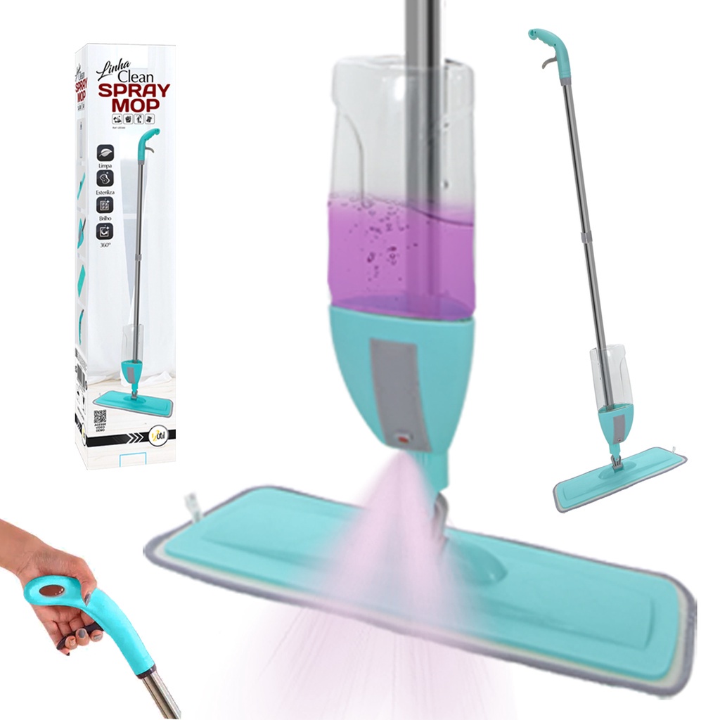 Mop limpeza mob spray esfregão vassoura giratorio Não Precisa de Balde | Shopee Brasil