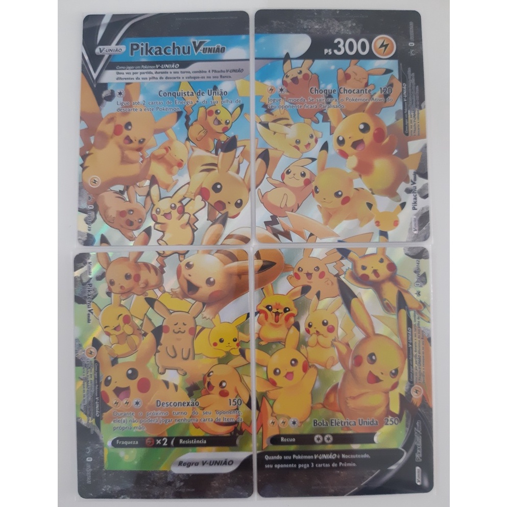 Carta Pokemon - Pikachu-V-Union (4 Cartas) | Shopee Brasil Carta Pokemon - Pikachu-V-Union (4 Cartas) | Shopee Brasil
