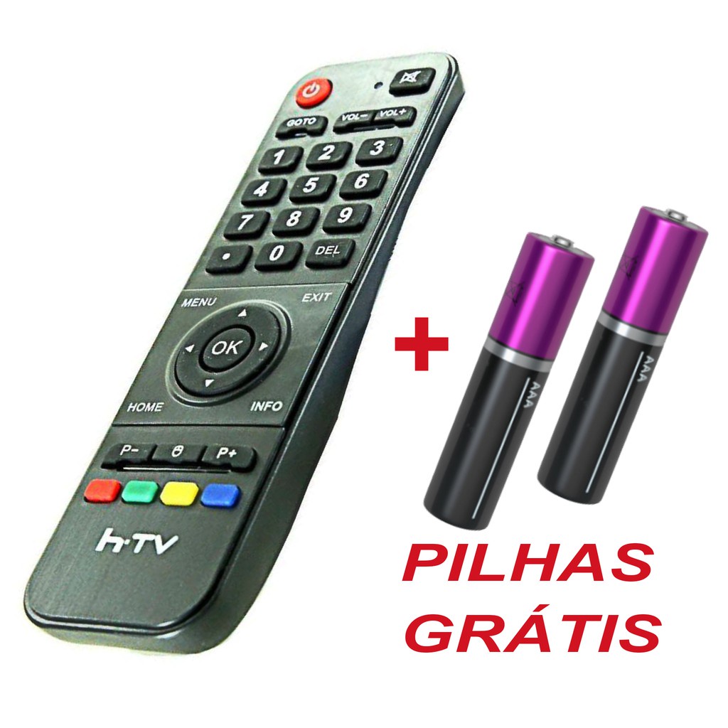 Controle Smart Tv Htv Box 5 htv6 htv 3 htv 7 h7 IPTV Wi-Fi Hd Android ...