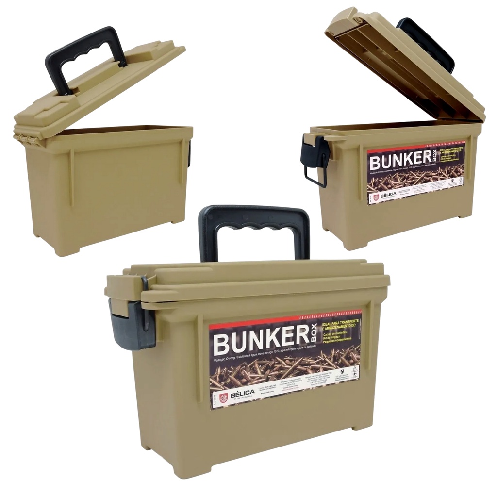 Caixa Multiuso Bunker Box Bélica Militar 3,8l Coyote | Shopee Brasil