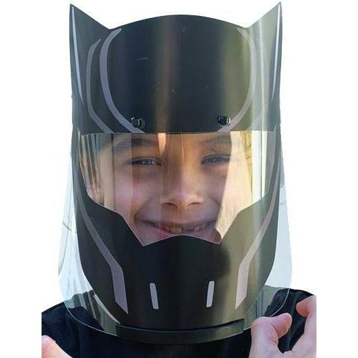 PANTERA NEGRA Face Shield Modelo Temático Personagens Heróis Máscara de ...