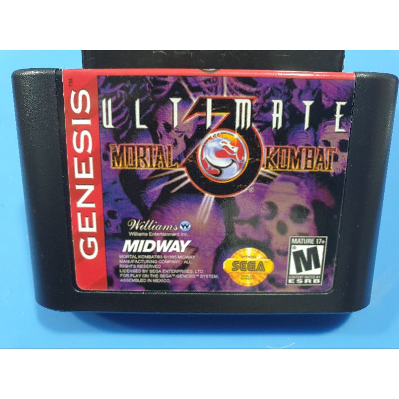 cartucho de mega drive mortal kombat ultimate 3. | Shopee Brasil