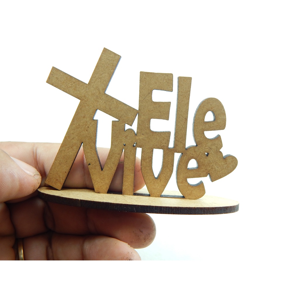 Kit Aplique em MDF 3mm com Base ELE VIVE | Shopee Brasil