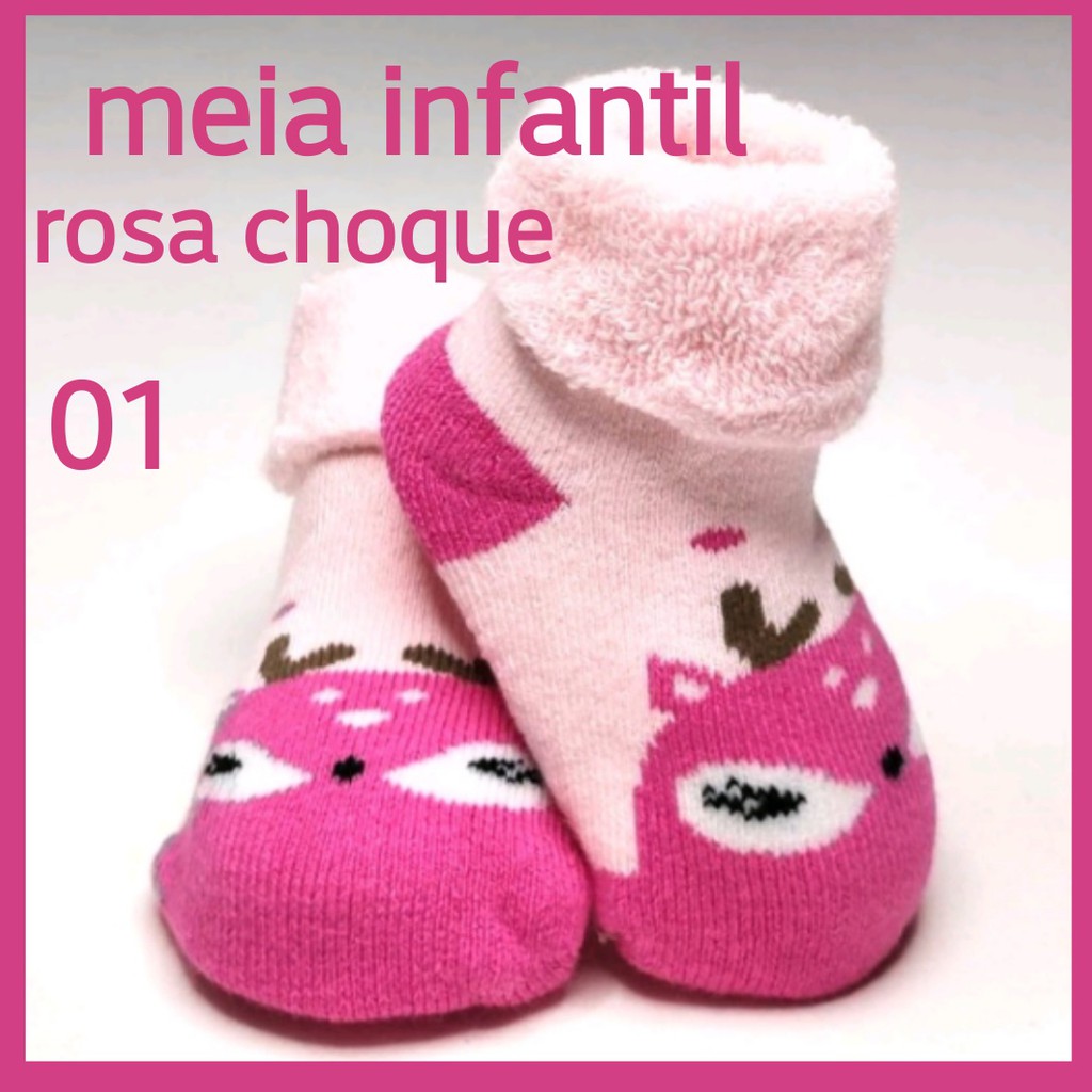 Meia infantil decorada | Shopee Brasil