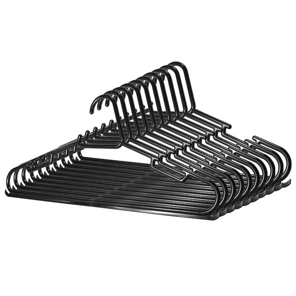 Cabides Adulto Preto 43 cm (50 Unidades) | Shopee Brasil