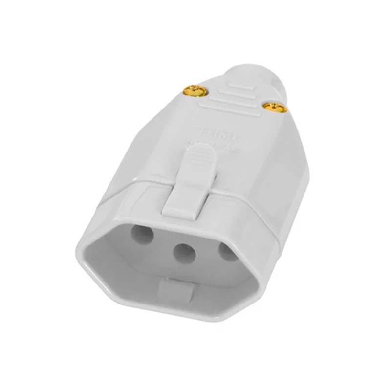 Plug Fêmea 2P + T Fame 20A 250V Cinza | Shopee Brasil