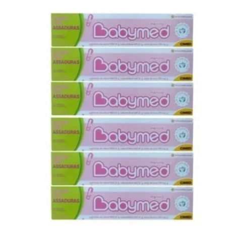 Kit 12 Pomada Babymed Rosa - 45g | Shopee Brasil