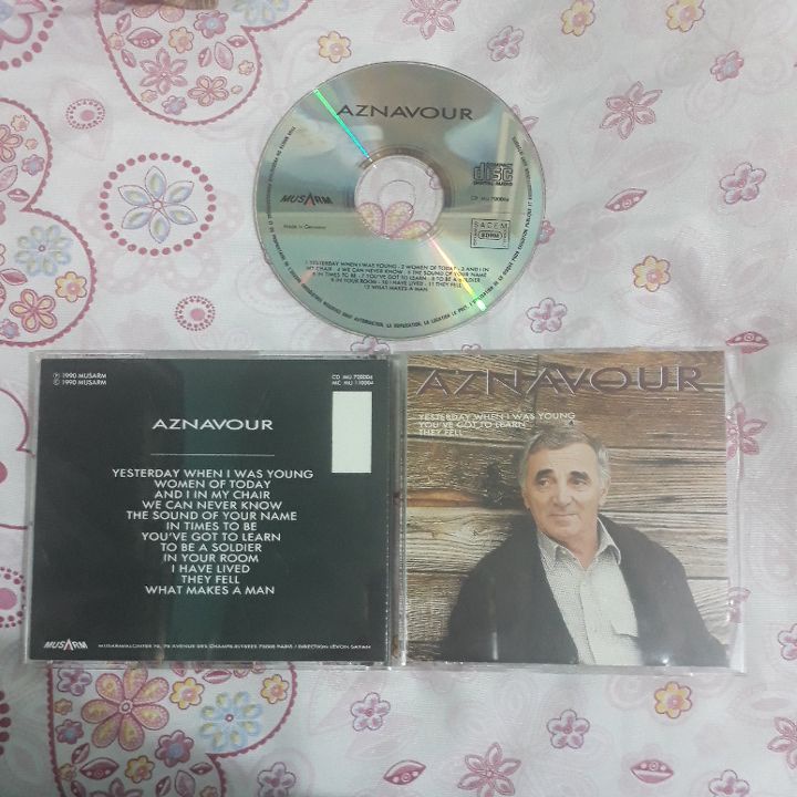 Charles aznavour cd aznavour 1990 english album importado | Shopee Brasil