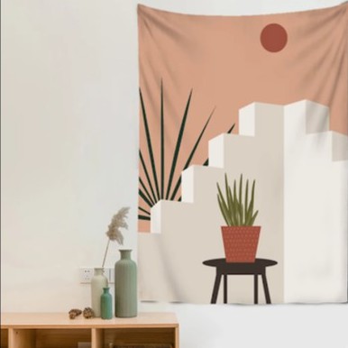 Bandeira decorativa- Estilo Boho- Cactus | Shopee Brasil