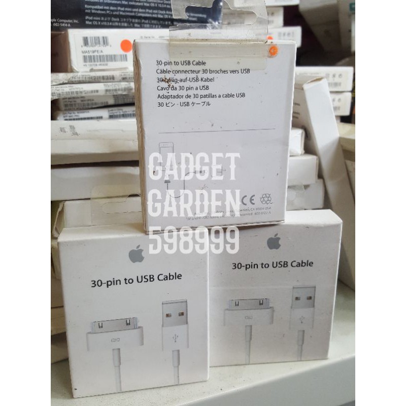 Cabo Usb Original Oficial Para Apple Iphone 30-pin 30 Pinos | Shopee Brasil