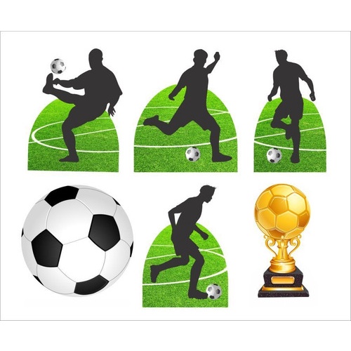Kit Display Festa Mdf Futebol 6 Displays 22cm | Shopee Brasil