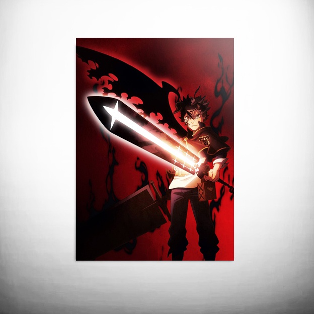 Poster Adesivo Anime Black Clover Asta | Shopee Brasil