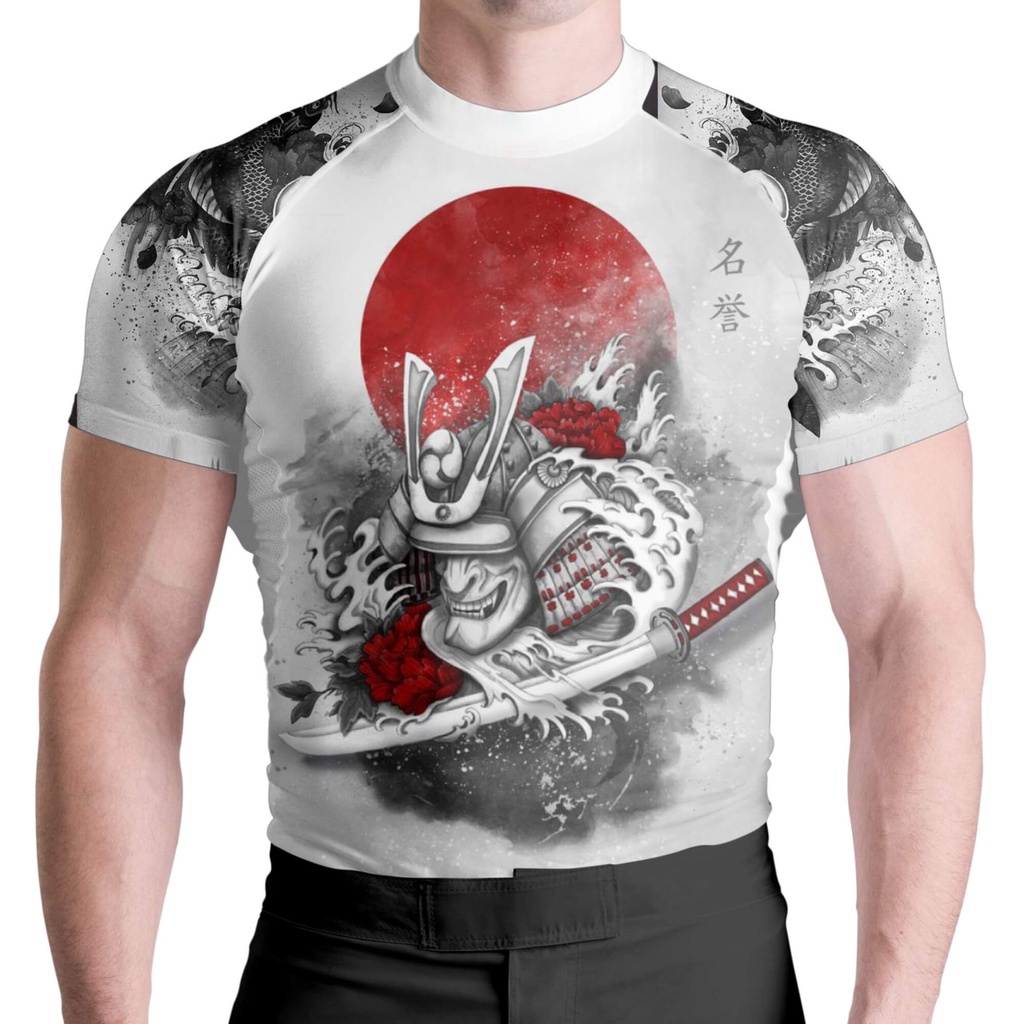 Rash Guard White Samurai MC Atlética Esportes | Shopee Brasil