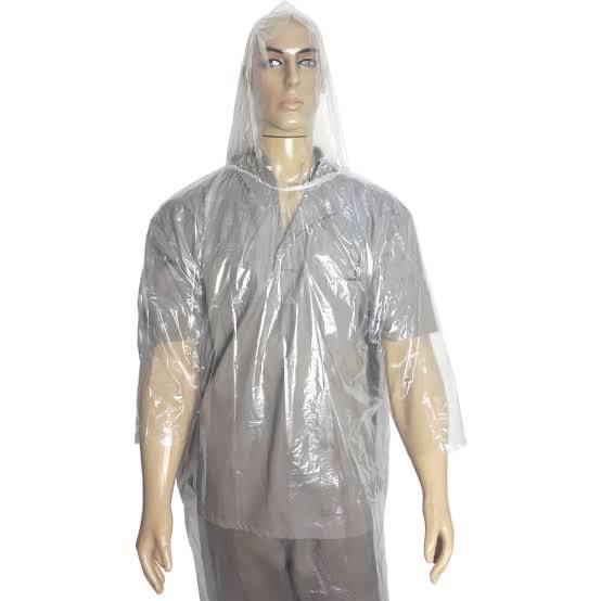 Capa de Chuva Transparente Fina Descartável de Tamanho Adulto marca ...