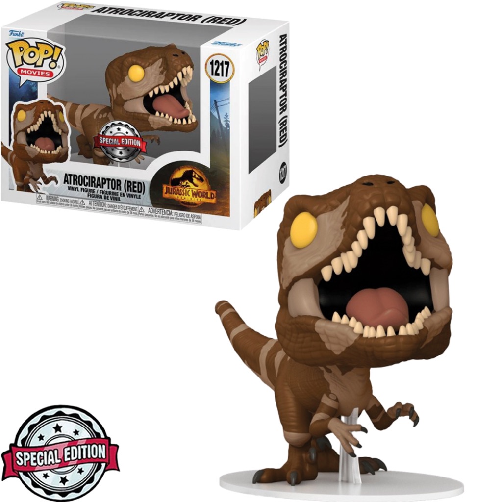 Funko Pop Jurassic World Dominion Atrociraptor Red #1217 Ex | Shopee Brasil