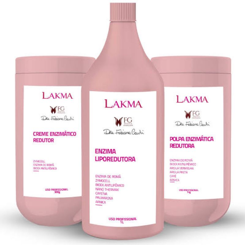 Kit Lipoescultura Enzimática Lakma | Shopee Brasil