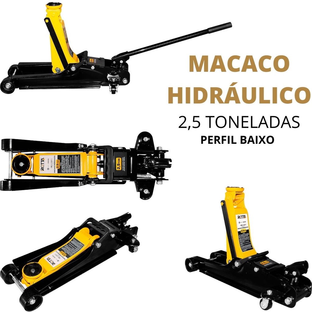 Macaco Jacarezinho 2,5t Hidráulico Carro Perfil Rebaixado | Shopee Brasil