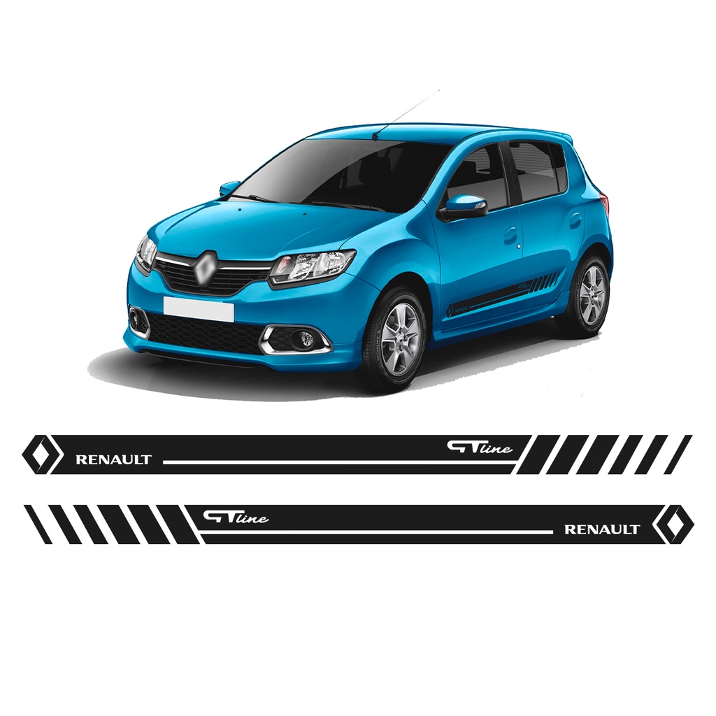 Par De Adesivo Personalização Faixa Lateral Renault Sandero GT Line ...