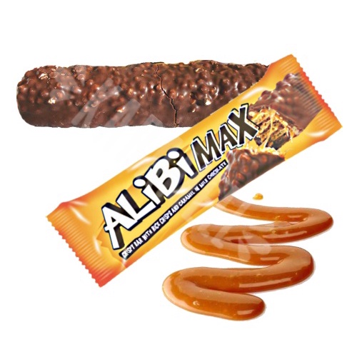 Wafer recheado Caramelo e Cobertura Chocolate - Alibi Max - Polônia ...