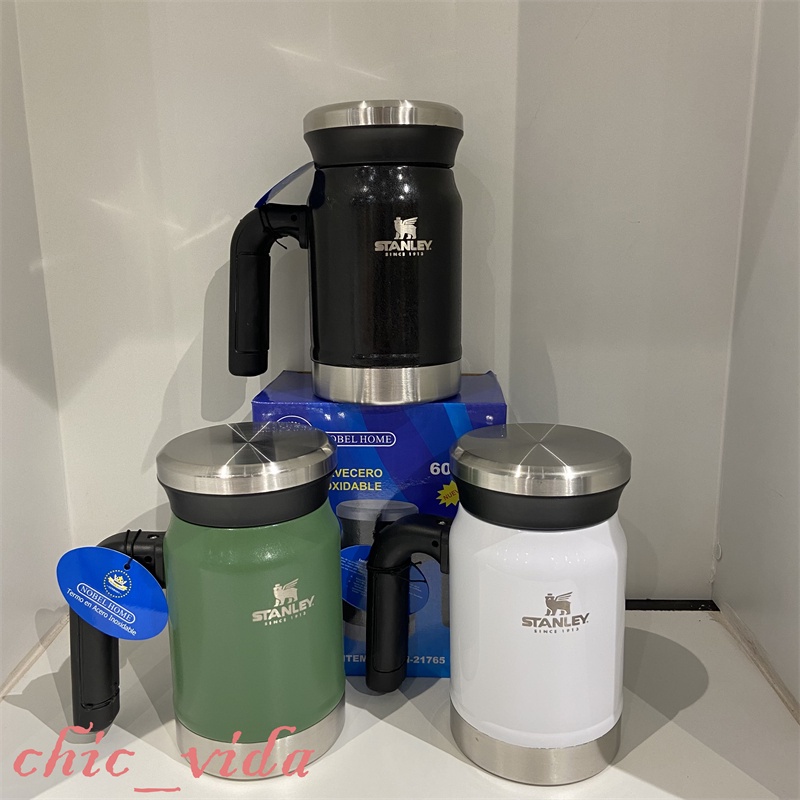 Caneca stanley Térmica com tampa 600ML garrafa térmica inox copo ...