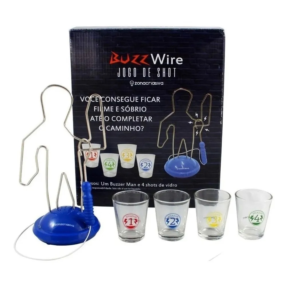 Jogo Shot Buzz Wire Drink Tequila Bebida Zona Criativa | Shopee Brasil