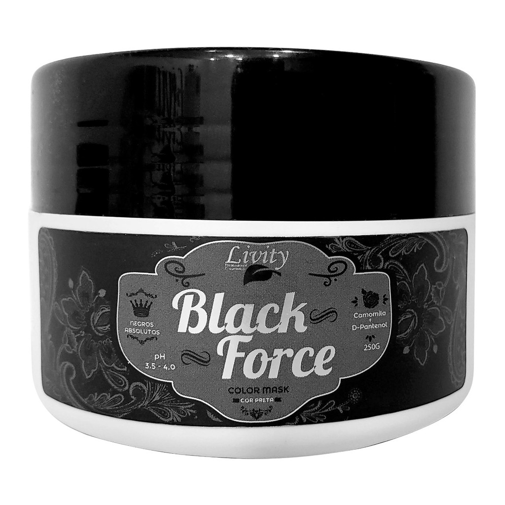 Máscara Matizadora Color Mask Black Force Livity 250 g | Shopee Brasil