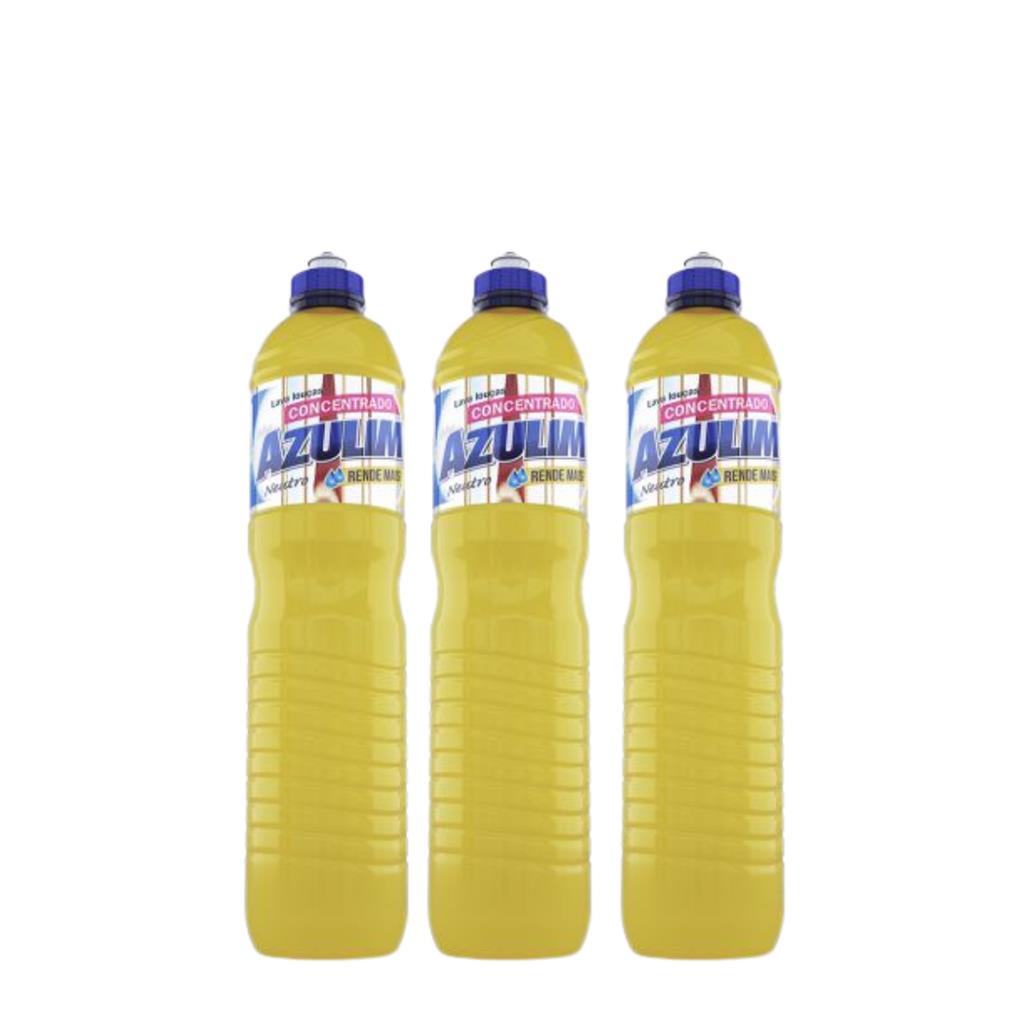 Kit C/ 3 Detergente Azulim 500ml | Shopee Brasil