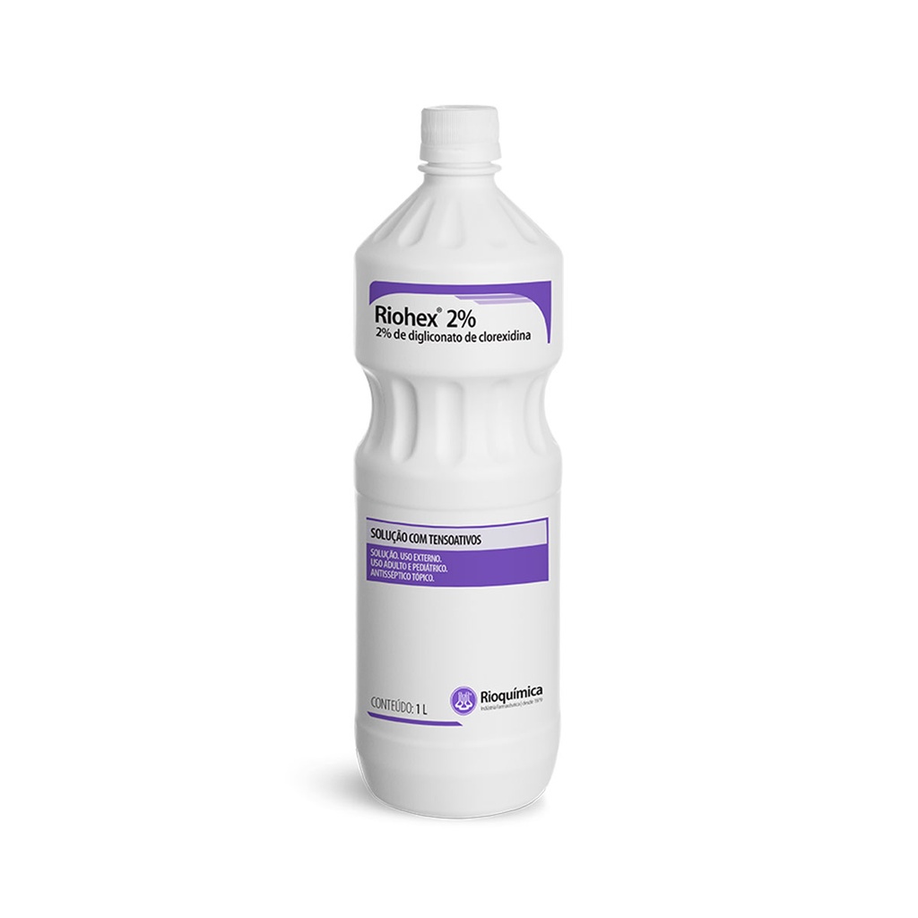 Antisséptico Tópico Degermante Riohex 2% - Rioquímica 1000ml | Shopee ...