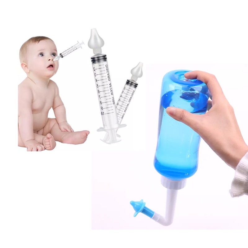 Kit Lavagem Nasal Seringa E Lavador Nasal Crianças E Adultos | Shopee ...