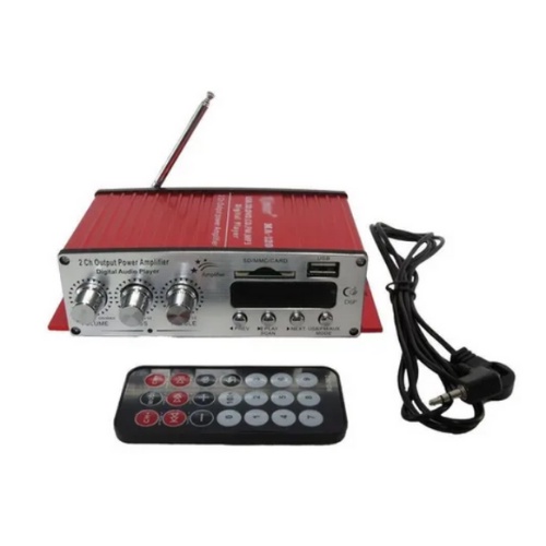 Mini Módulo Som Amplificador Ambiente Potência Pc Música Caixa 120 Com Karaokê - BT/USB/FM AUDIO ...