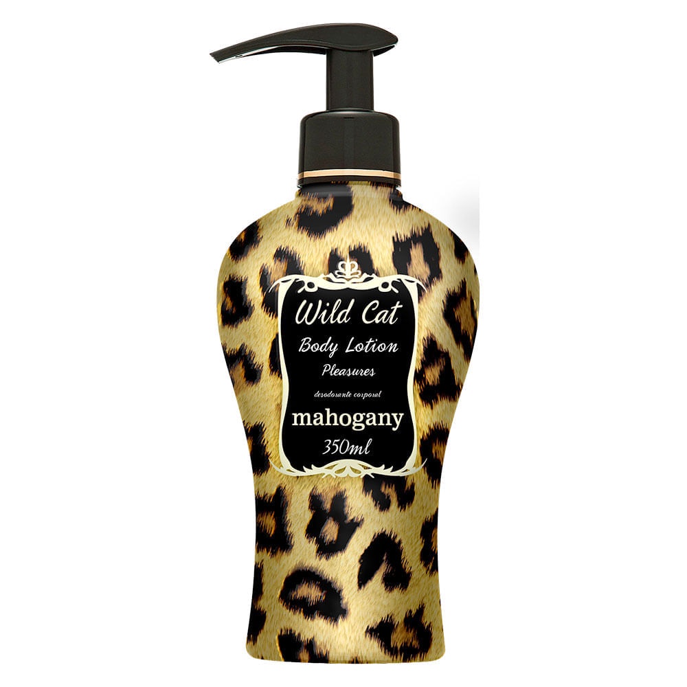 Mahogany Wild Cat Hidratante Desodorante Corporal 350 ML | Shopee Brasil