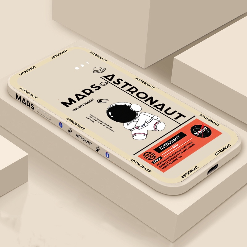 Impressão lateral de astronauta case capinha capa para iPhone 11 12 13 ...