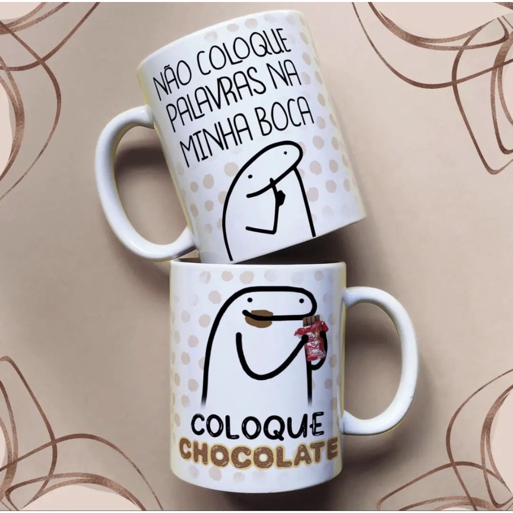 Caneca Flork Chocolate | Shopee Brasil