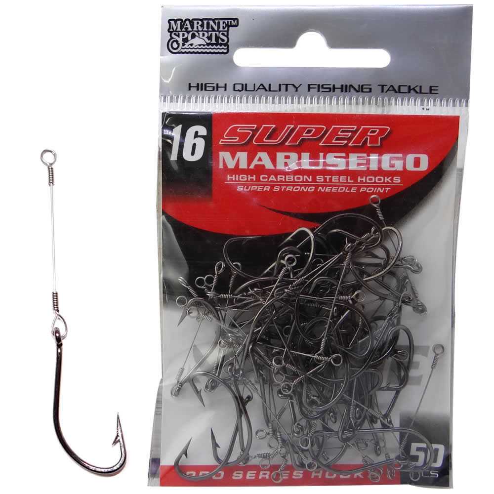Anzol encastoado Super Maruseigo black 16 com 50 un. | Shopee Brasil