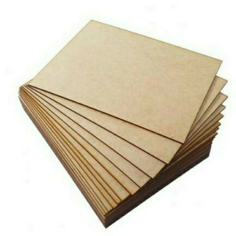 5 unidades placa de mdf 3mm tamanho de uma folha de sulfite A4 | Shopee Brasil