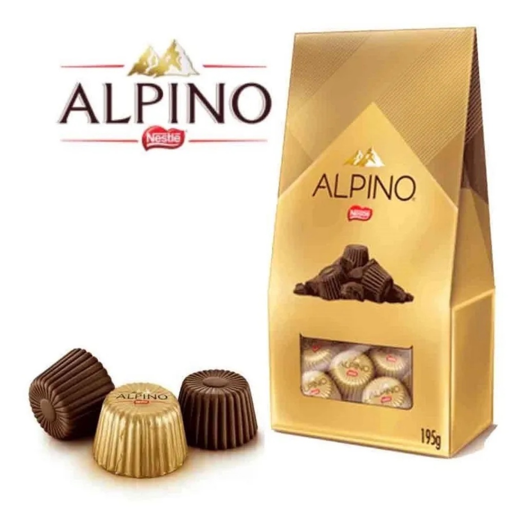 Caixa De Bombom Alpino C/15un 195g - Nestlé | Shopee Brasil