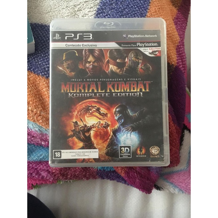 Jogo Mortal Kombat Complete Edition Impecavel Ps 3 Completo Original