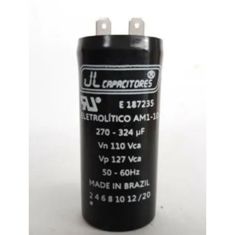 Micro mini Capacitor 270-324uf Vn 110vac Vp127vac 50/60hz bivolt (pode ...